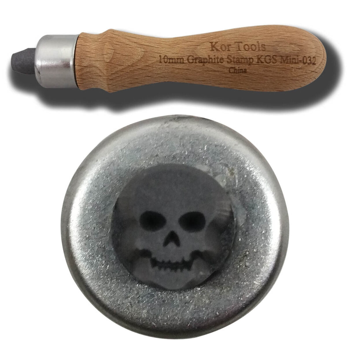 10mm Mini Graphite Skull Stamp – ABR Imagery