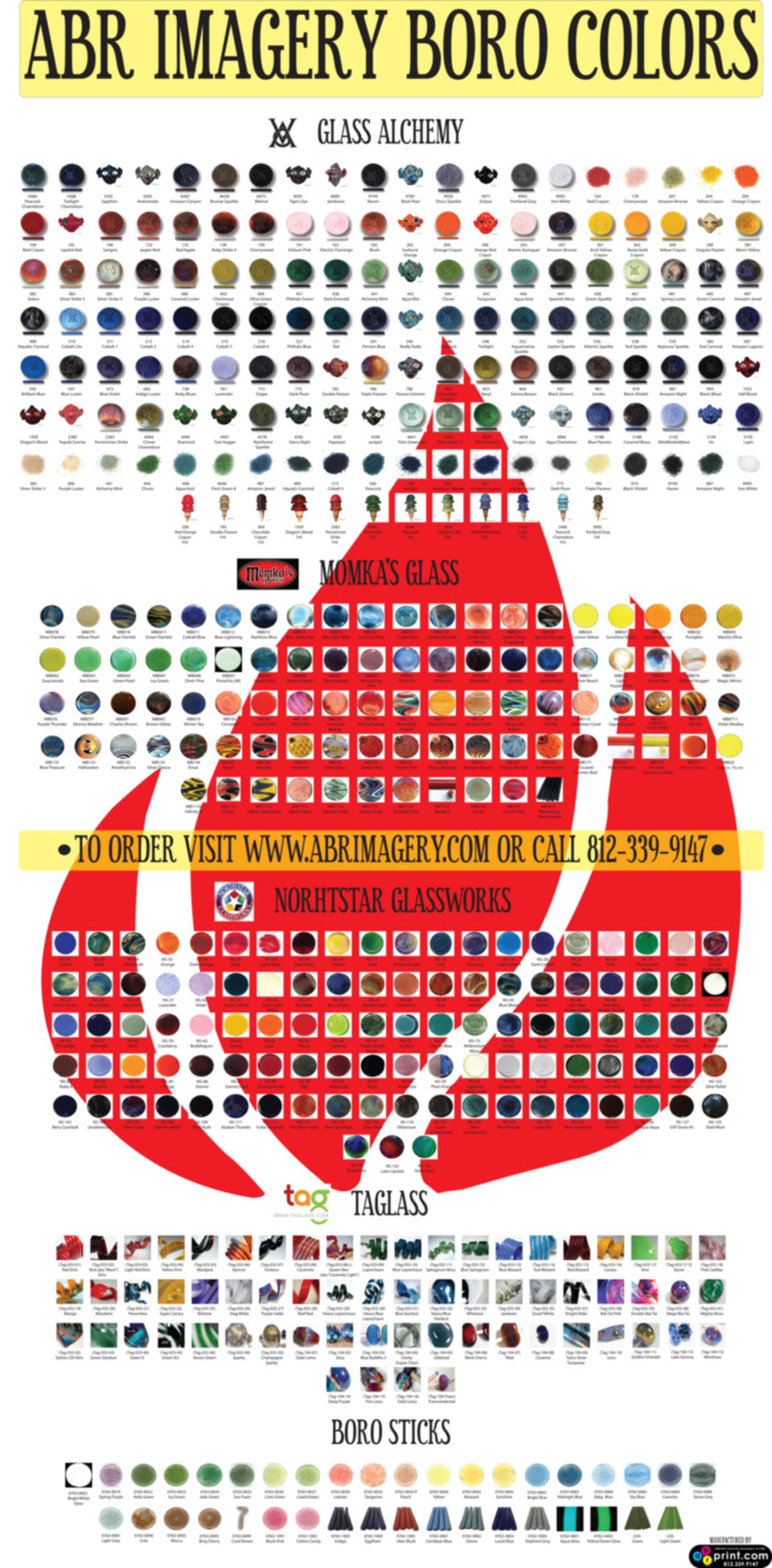 Poster of All of ABR's Boro Colors – ABR Imagery