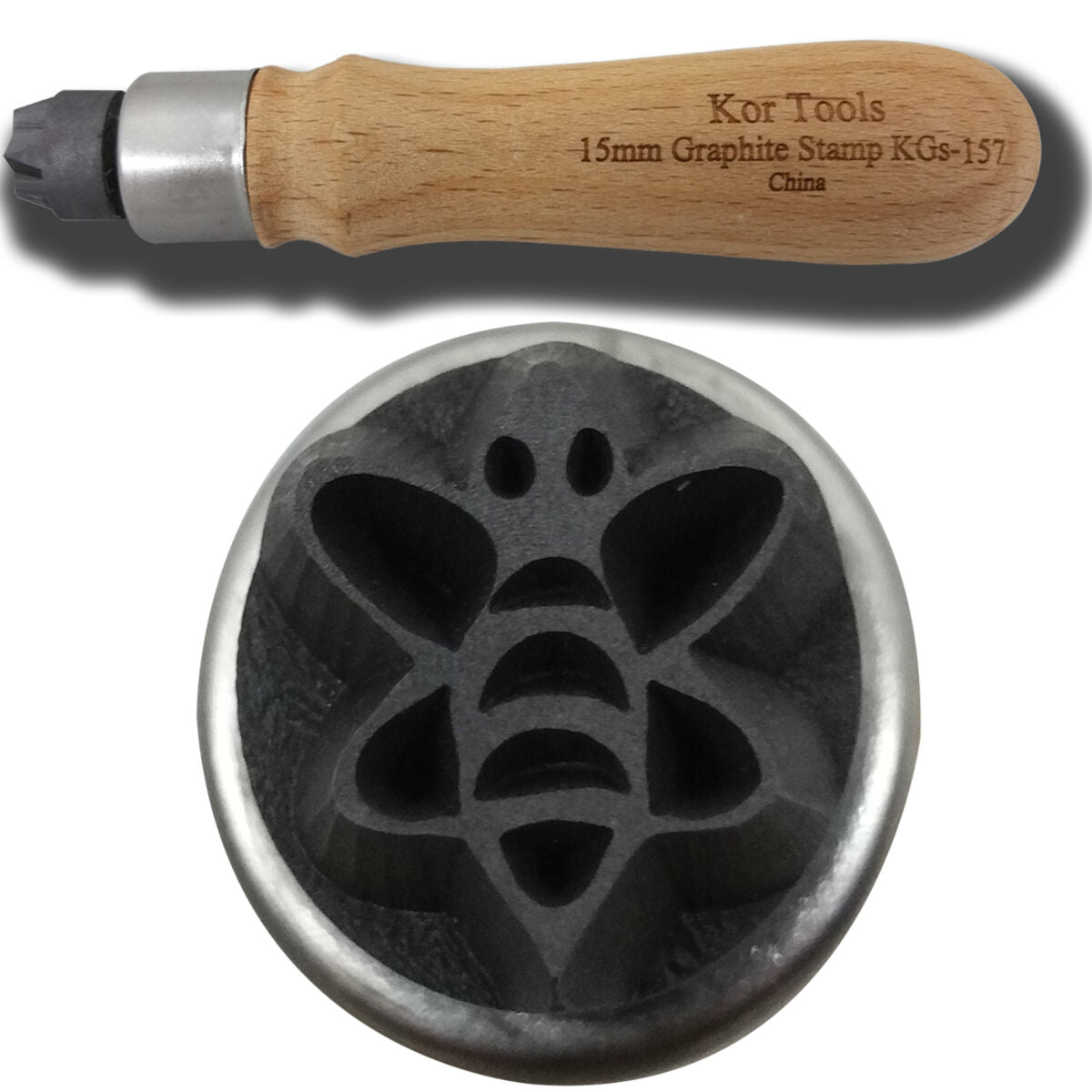15mm Med. Graphite Bee Stamp – ABR Imagery
